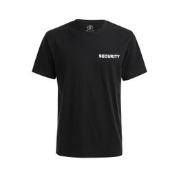 Brandit Herren T-Shirt "Brandit Herren Security T-Shirt", schwarz, Gr. M, bedruckt, 100% Baumwolle, Shirts