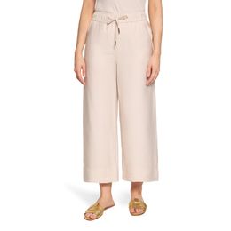 BETTY & CO BETTY & CO Damen Stoffhose "Damen mit elastischem Bund"beige, Gr. 42, Obermaterial: 89% Viskose, 11% Polyamid, Hosen