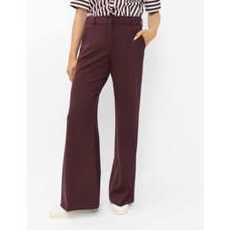 Brax Damen Jogginghose "Style MAINE"dunkelviolett, Gr. 19, Web, 53% Polyester, 43% Schurwolle, 4% Elasthan, Hosen