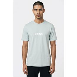 Herren T-Shirt "M LIN SJ T"wonder sage, wei&szlig;, Gr. XL, adidas Sportswear, Obermaterial: 100% Baumwolle, Shirts, &uuml;berschnittene Schultern,