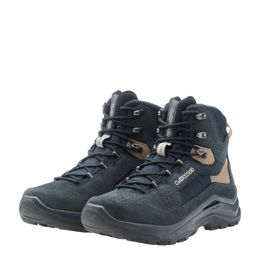 Lowa Herren Wanderschuh "VENTIERRA GORE-TEX MID", Gr. 44navy, dune, Textil, Veloursleder, Schuhe, wasserdicht dank Gore-Tex Membrane