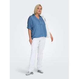 Only Carmakoma Jeansbluse in Blau - 27% | Gr&ouml;&szlig;e 46 | Damen-blusen