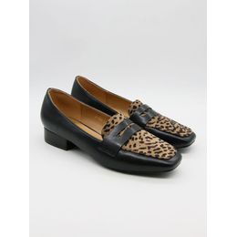 Bellucci Mokassins in Schwarz/ Beige - 54% | Gr&ouml;&szlig;e 41 | Damen-schuhe-halbschuhe