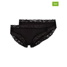 Skiny 2er-Set: Slips in Schwarz - 31% | Gr&ouml;&szlig;e 36 | Damen-unterteile