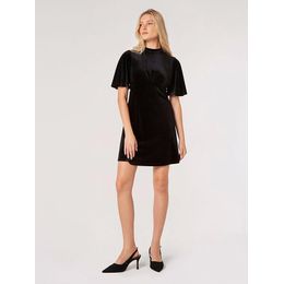 Apricot Samtkleid in Schwarz - 75% | Gr&ouml;&szlig;e L | Damen-kleider
