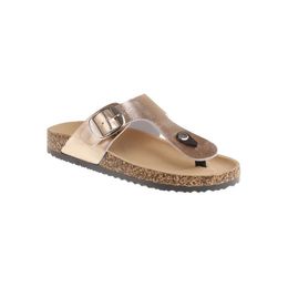 C'M Zehentrenner in Gold - 61% | Gr&ouml;&szlig;e 40 | Damen-sandalen