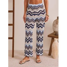 LA Angels Hose in Hellblau/ Beige - 52% | Gr&ouml;&szlig;e XL | Damenhosen