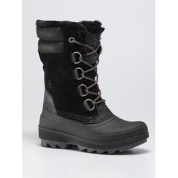 Kamik Leder-Winterstiefel "Lauren" in Schwarz - 57% | Gr&ouml;&szlig;e 37 | Damen-stiefel
