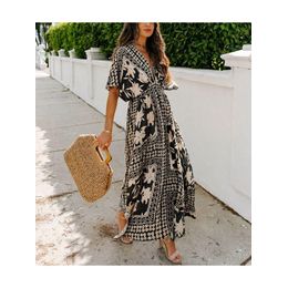 Milan Kiss Kleid in Schwarz/ Beige - 61% | Gr&ouml;&szlig;e S | Damen-kleider