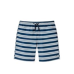 Schiesser Badeshorts in Dunkelblau/ Wei&szlig; - 42% | Gr&ouml;&szlig;e 152 | Kinder-bademode