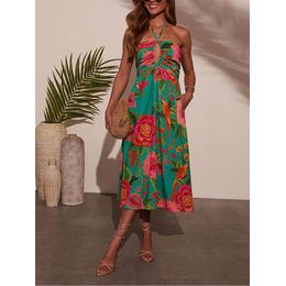 LA Angels Kleid in Gr&uuml;n/ Pink - 67% | Gr&ouml;&szlig;e M | Damen-kleider