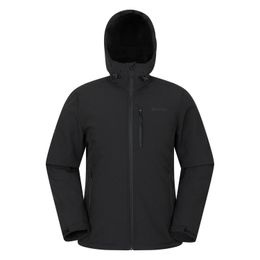 Mountain Warehouse - "Charleston" Softshelljacke f&uuml;r Herren, Kunstfell gef&uuml;ttert (Schwarz)