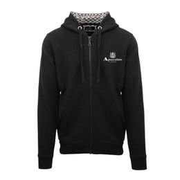 Aquascutum - "Active" Hoodie mit durchgehendem Rei&szlig;verschluss f&uuml;r Herren (Schwarz)