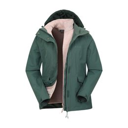 Mountain Warehouse - "Thunderstorm II" Jacke, wasserfest 3 in 1 f&uuml;r Damen (Gr&uuml;n)