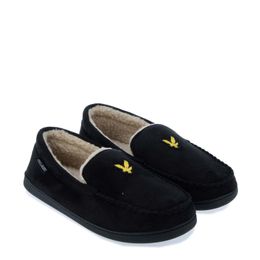 Lyle & Scott Lyle & Scott - Herren Mokassin-Hausschuhe "Aspen" (Schwarz)
