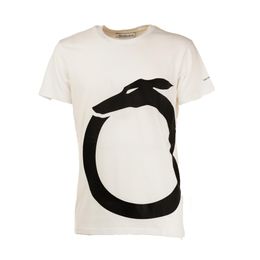 Trussardi HERRN-T-SHIRT MIT KURZEN &Auml;RMELN UND EINFACHEM CREW-NECK MIT DRUCK