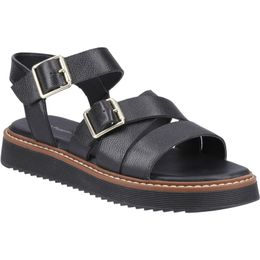 Hush Puppies Cady Damen Sandalen Aus Schwarzem Leder