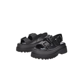 Buffalo Pluto Ari Damen schwarze Sandalen