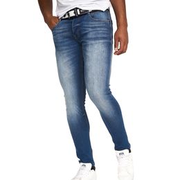 CrossHatch - "Barbeck" Jeans f&uuml;r Herren (Blau get&ouml;nt)