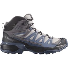 Salomon Damen Wanderschuh "X ULTRA 360 MID GORE-TEX W", Gr. 40,5alloy, grisaille, schwarz, Synthetik, Textil, Schuhe, wasserdicht dank Gore-Tex