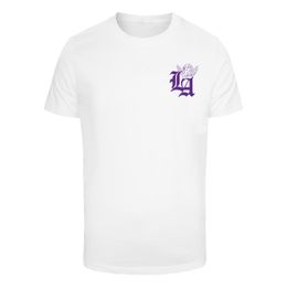 MisterTee Herren T-Shirt "MisterTee Guardian Angel Of LA Tee"wei&szlig;, Gr. L, bedruckt, 100% Baumwolle, Shirts