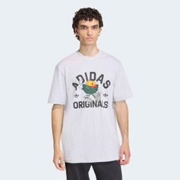 Herren T-Shirt "TREFOIL SERIES CHARACTER"light grau heather, Gr. M, adidas originals, Obermaterial: 100% Baumwolle, Shirts, Print T-Shirt