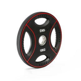 Polyurethan 4-Grip Hantelscheibe 50 mm - Gewicht 10 kg