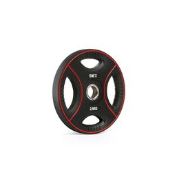 Polyurethan 4-Grip Hantelscheibe 30 mm - Gewicht 2,5 kg