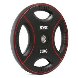 Polyurethan 4-Grip Hantelscheibe 30 mm - Gewicht 25 kg