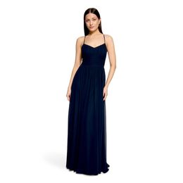 Vera Mont Damen Abendkleid "Damen mit Plissee", blau, festlich, Gr. 38, Obermaterial: 100% Polyester. Futter: 100% Polyester, Kleider