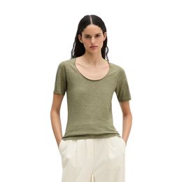Marc O'Polo MARC O'POLO Damen T-Shirt "aus Slub-Jersey"pure sage, Basic, Gr. XL, unifarben, Obermaterial: 100% Baumwolle, Shirts