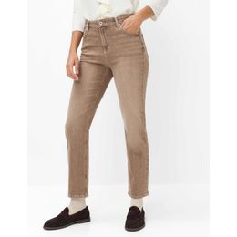 Brax Damen 5-Pocket-Jeans "Style MADISON S"braun, Gr. 24, Denim/Jeans, 99% Baumwolle, 1% Elasthan, Jeans