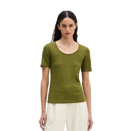 Marc O'Polo MARC O'POLO Damen T-Shirt "aus Slub-Jersey", gr&uuml;n, Basic, Gr. XXL, unifarben, Obermaterial: 100% Baumwolle, Shirts