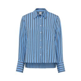 Brax Damen Klassische Bluse "Style VICA"hellblau, Gr. 42, Web, 85% Viskose, 15% Polyamid, Blusen