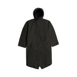 G-Star Raw G-STAR Damen Parka "Fishtail Parka", schwarz, Gr. XS, Obermaterial: 70% Baumwolle, 30% Baumwolle, Jacken