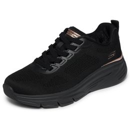 Skechers Damen Slip-On Sneaker "BOBS ARCH FIT ELEV8 VEGAN", Gr. 39schwarz uni, Textil, unifarben, Schuhe, Schlupfschuh, Freizeitsneaker, Halbschuh,