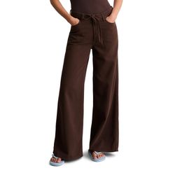 Marc O'Polo Damen Weite Jeans "aus Organic-Cotton-Lyocell-Mix"shaded braun, Gr. 30, MARC O'POLO DENIM, unifarben, Obermaterial: 67% Baumwolle, 33% Lyocell, Jeans
