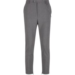 2Y Premium Herren Stoffhose "2Y Premium 2Y Cropped Pants Pinstripe"grau, Gr. 36, gestreift, 70% Baumwolle, 27% Polyester, 3% Elasthan, Hosen