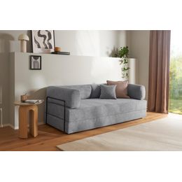 Schlafsofa, B:206cm H:72cm T:94cmgrau, HOMSY BY ANA JOHNSON, Jugendzimmer, Sofas, "Folda Dauerschl&auml;fer, B: 206 cm, Liegefl. 181x198 cm", mit