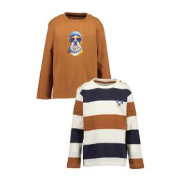 Blue Seven Jungen Langarmshirt "2er Pack Langarmshirts"m001, multipack 1, Gr. 110, 100% Baumwolle, Shirts
