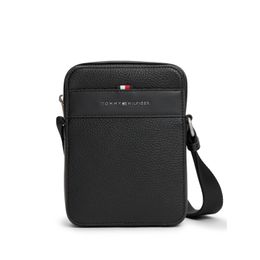 Tommy Hilfiger Damen Umh&auml;ngetasche "TH CENTRAL MINI REPORTER"schwarz, Lederimitat, Taschen, Mini Bag, Crossbody Bag, Schultertasche mit