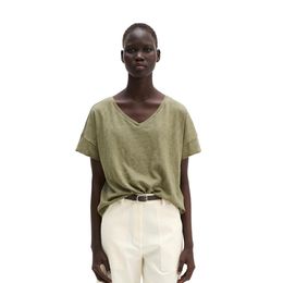 Marc O'Polo MARC O'POLO Damen T-Shirt "aus Slub-Jersey"pure sage, Basic, Gr. M, unifarben, Obermaterial: 100% Baumwolle, Shirts