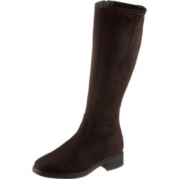 Jana Damen Stiefel mit Stretch-Einsatz schoko Gr&ouml;&szlig;e 40