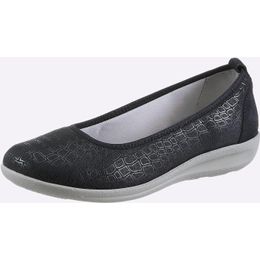 Casual Looks Damen Ballerina, Gr. 38marine, Textil, Veloursleder, Schuhe