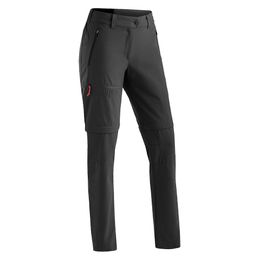 Maier Sports Zippoff-Funktionshose "Nata" in Anthrazit - 51% | Gr&ouml;&szlig;e 36 | Damen-sporthosen
