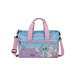 Scooli Sporttasche "Lilo & Stitch" in Hellblau/ Rosa - (B)35 x (H)23 x (T)16 cm - 23% | Kinder-austruestung-accessoires