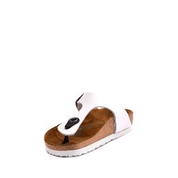 Comfortfusse Leder-Zehentrenner in Wei&szlig; - 73% | Gr&ouml;&szlig;e 42 | Damen-sandalen