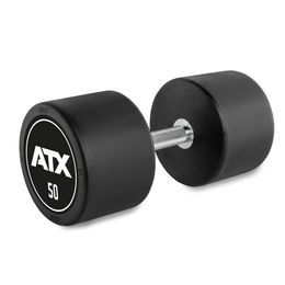 Rubber Dumbbell - ATX Logo - 50.0 kg