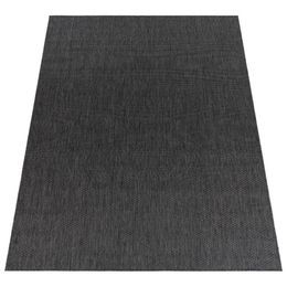 Paco Home Outdoorteppich, Anthrazit, Textil, Rechteckig, 80x250 cm, strapazierf&auml;hig, f&uuml;r Fu&szlig;bodenheizung geeignet, Teppiche & B&ouml;den, Teppiche, Outdoorteppiche