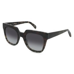 Fielmann LN 022 SUN FA NURI | Unisex-Sonnenbrille | Fassung: Vollrand, Panto, Acetat, Havanna Verlaufend | Glasfarbe: Grau Verlaufend